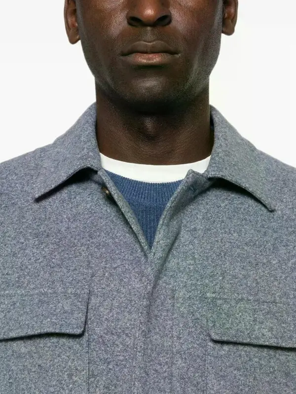 Eleventy Button-fastening Flap-pocket Shirt Jacket