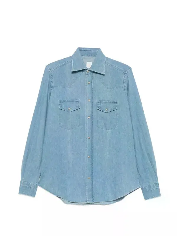 Eleventy Flap-pocket Denim Shirt