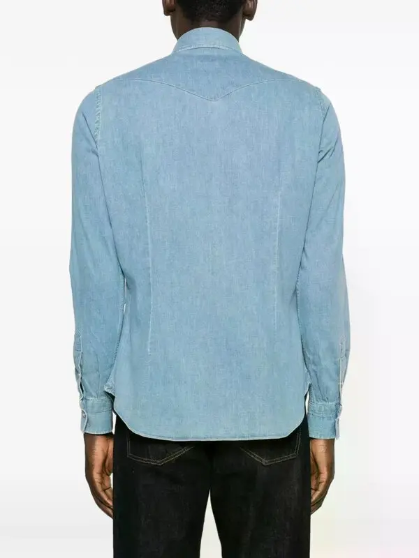 Eleventy Flap-pocket Denim Shirt