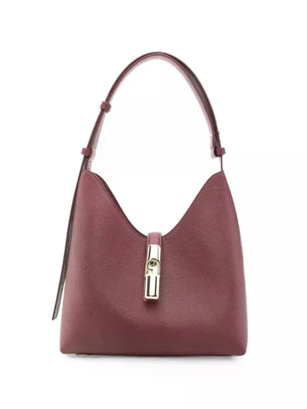Furla Grained Leather Turn-lock Tote Bag