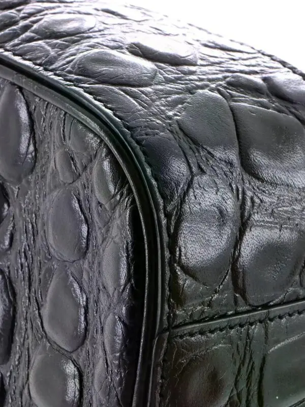 Saint Laurent Le 5 À 7 Croc Effect Leather Small Hobo Bag