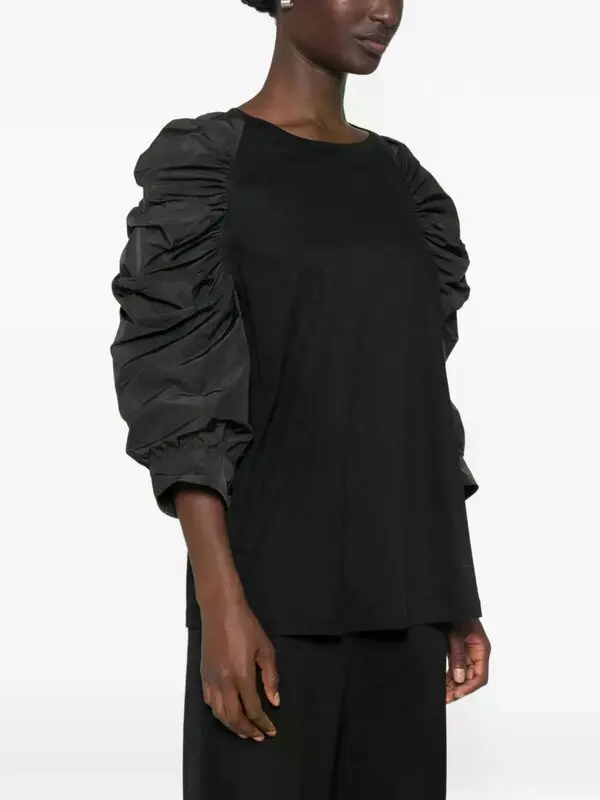 Marina Rinaldi Ruched Sleeve T-shirt
