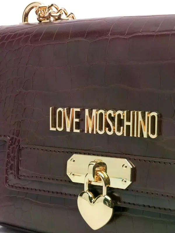 Moschino Crocodile-effect Shoulder Bag