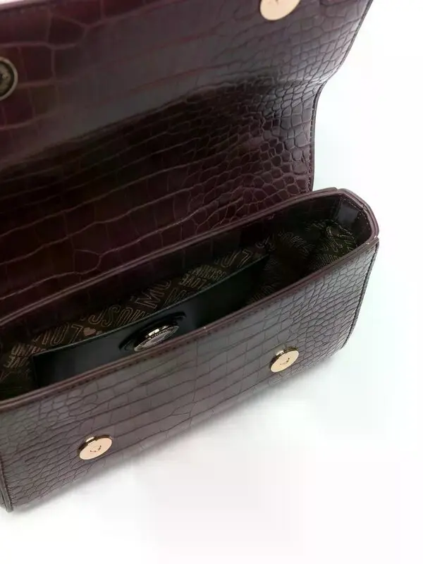 Moschino Crocodile-effect Shoulder Bag