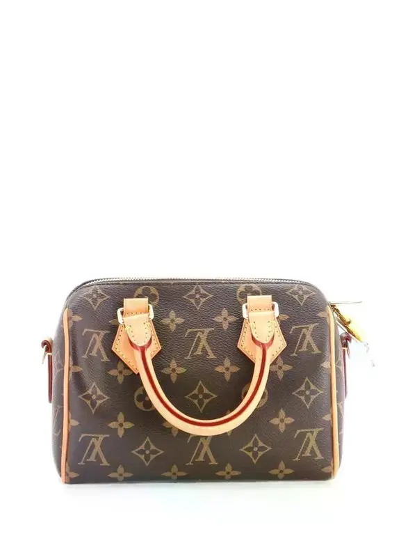 LOUIS VUITTON Speedy Bandouliere Bag Monogram Canvas 20 Crossbody Bag - Brown