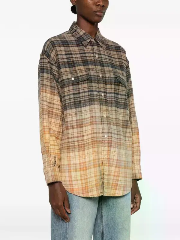 R13 Long-sleeve Checked Shirt