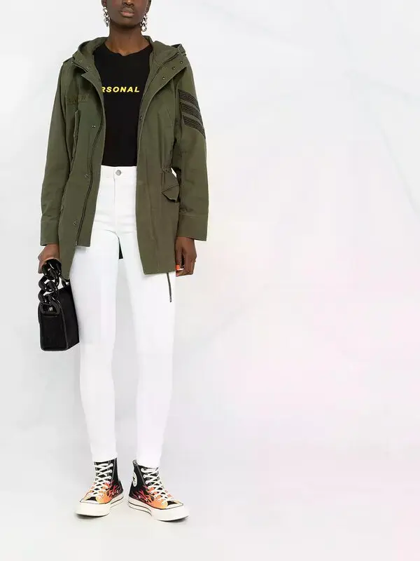 Karl Lagerfeld Cotton Logo Print Skinny Jeans