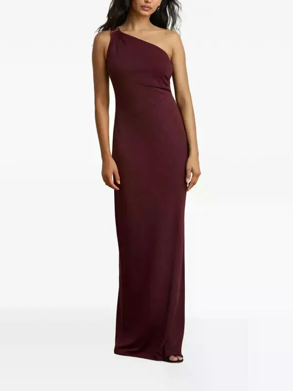 Ralph Lauren Elsie One-shoulder Maxi Dress With Hardware Detail