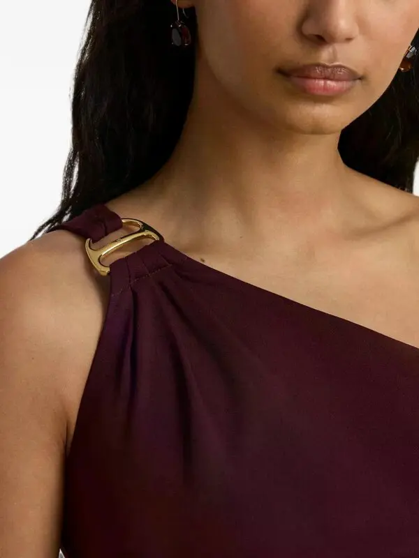 Ralph Lauren Elsie One-shoulder Maxi Dress With Hardware Detail