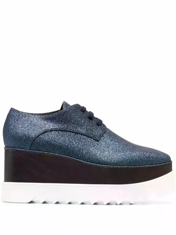 Stella McCartney Elyse Metallic Platform Shoes
