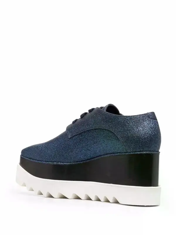 Stella McCartney Elyse Metallic Platform Shoes