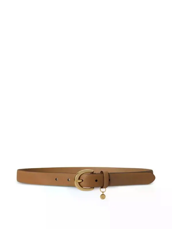 Ralph Lauren Charm-crosshatch Leather Belt - Brown