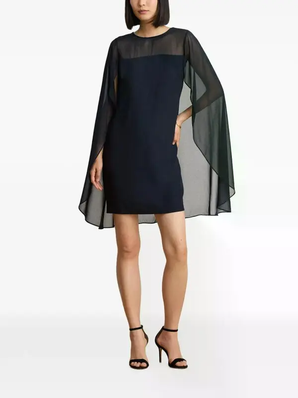 Ralph Lauren Cape-overlay Mini Dress