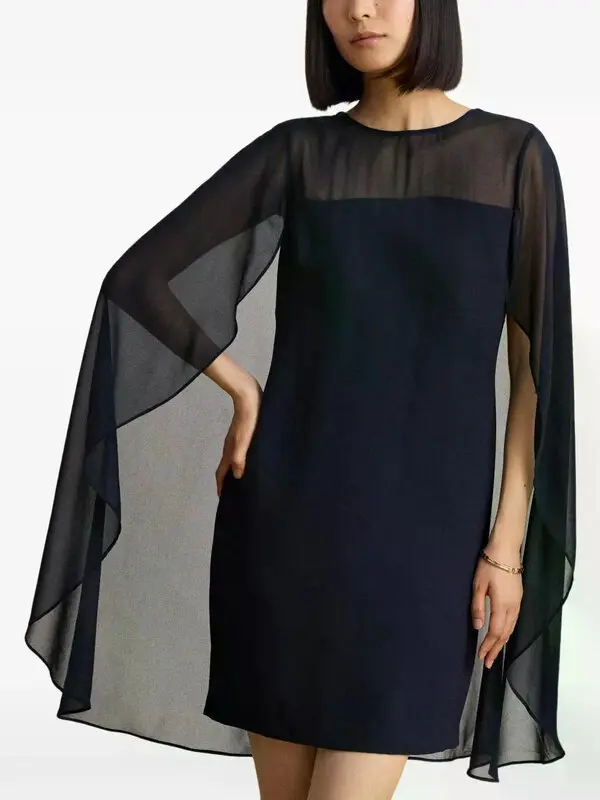 Ralph Lauren Cape-overlay Mini Dress