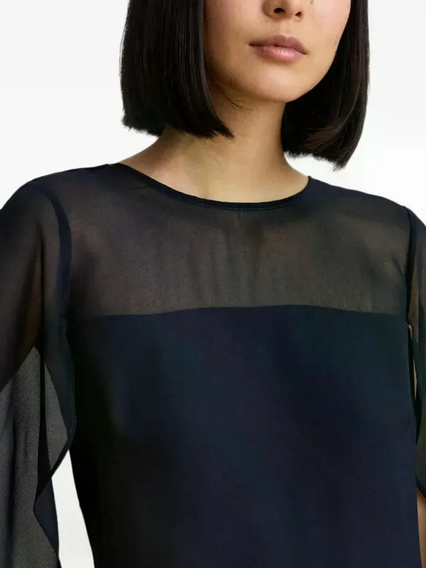Ralph Lauren Cape-overlay Mini Dress