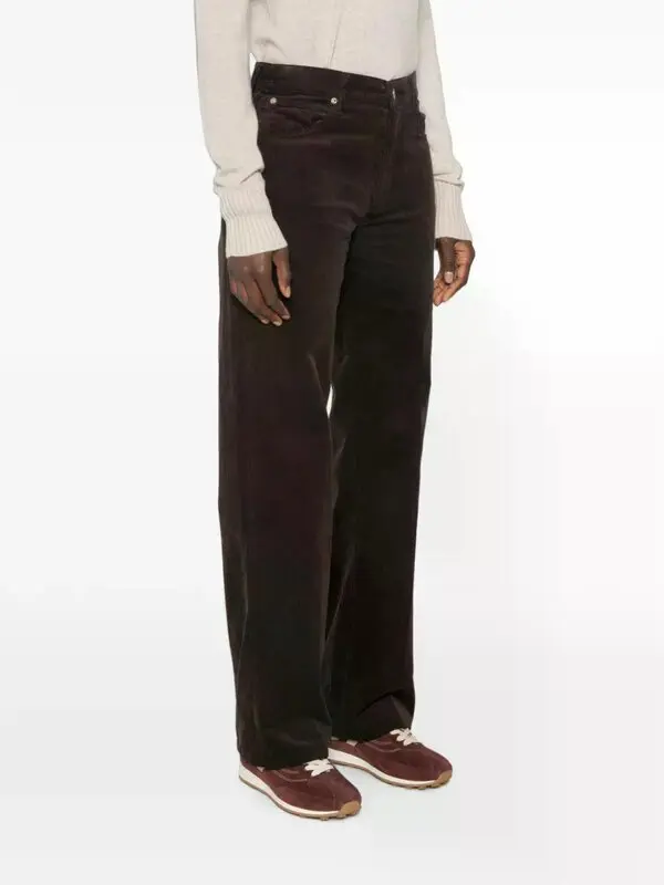 7 For All Mankind Belt-loop Corduroy Trousers - Brown