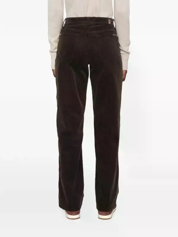 7 For All Mankind Stovepipe Belt-loop Corduroy Trousers