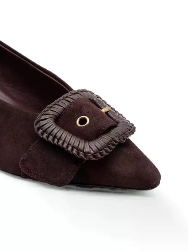Roberto Festa Mirella Braided-detail Pointed-toe Pumps - Brown