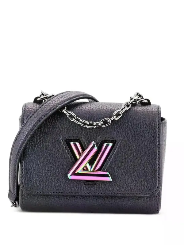 LOUIS VUITTON Twist Handbag Taurillon Leather Mini Crossbody Bag - Blue