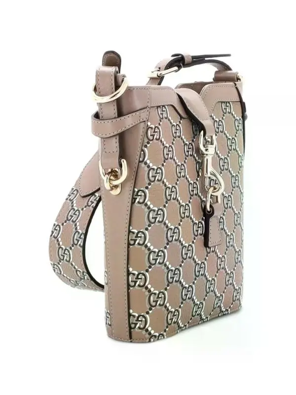 Gucci Bucket Gg Shadow Leather Mini Shoulder Bag