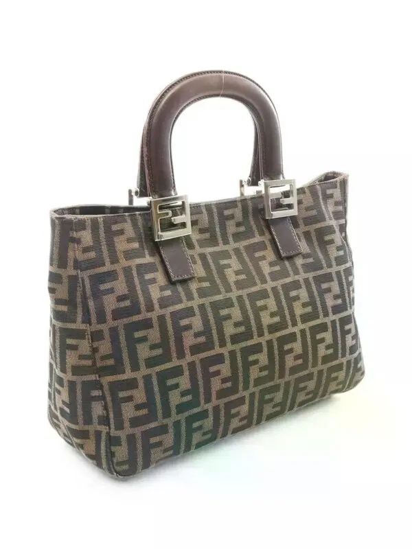 Fendi 2000s Zucca Tote Bag - Brown