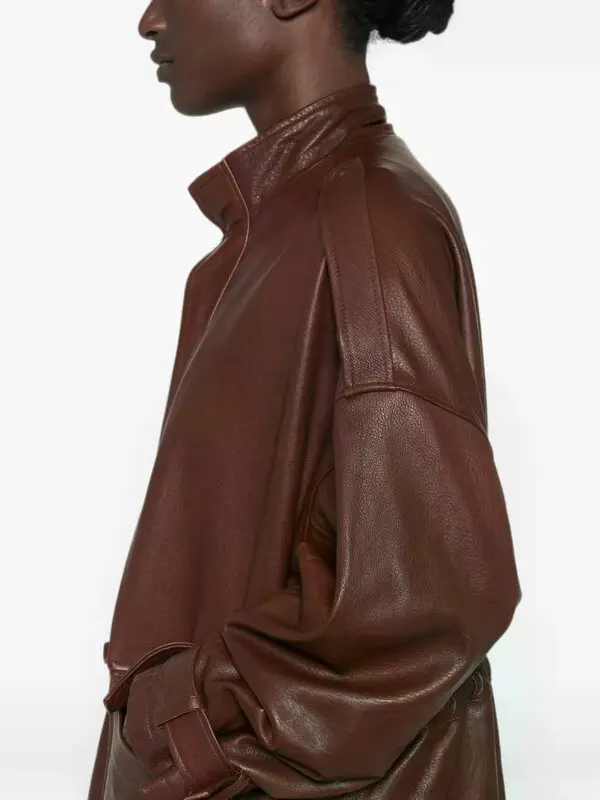 GIORGIO BRATO Leather Zip-up Jacket