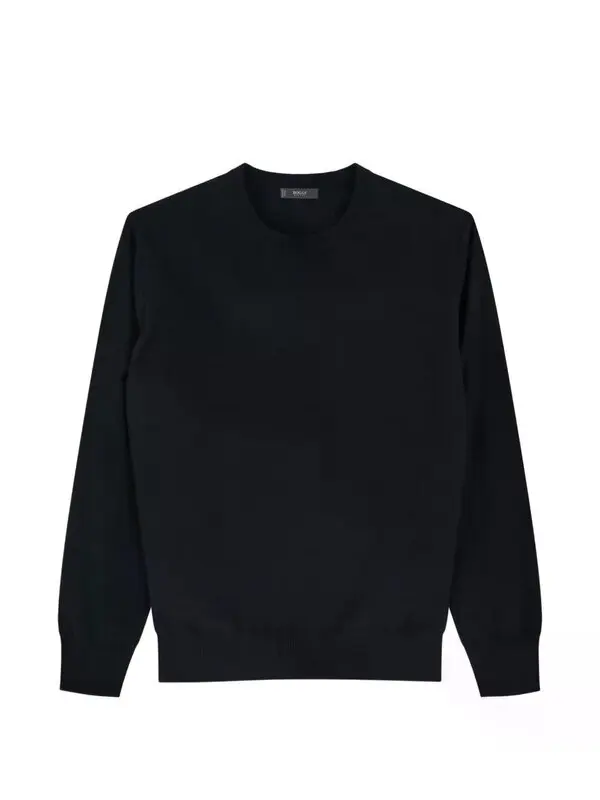Boggi Milano Extra Fine Merino Wool Crew Neck Sweater