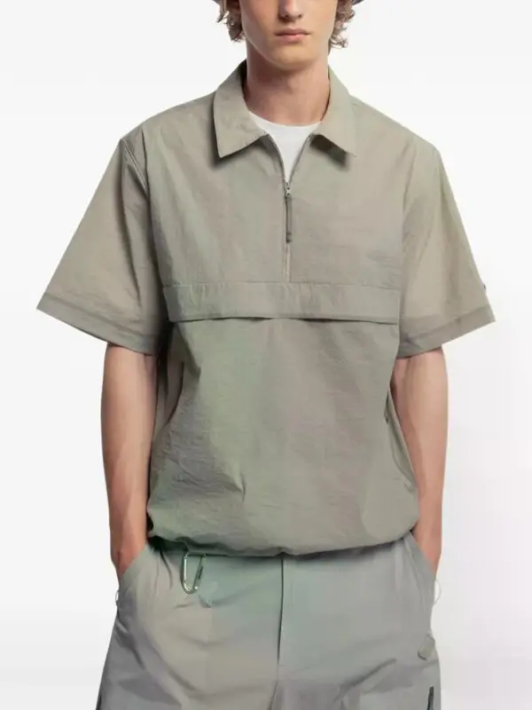 SPOONYARD Half-zip Short-sleeve Polo Shirt
