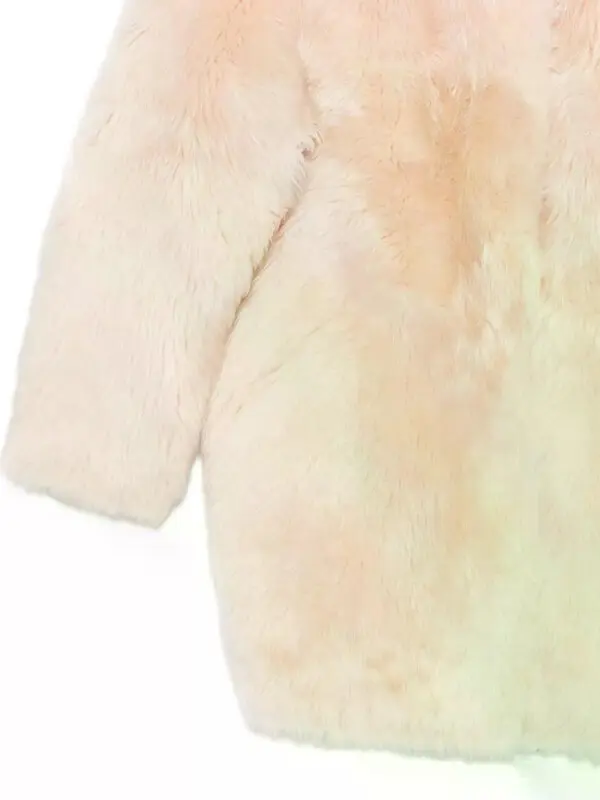 LISKA Shearling Round-neck Jacket - Pink