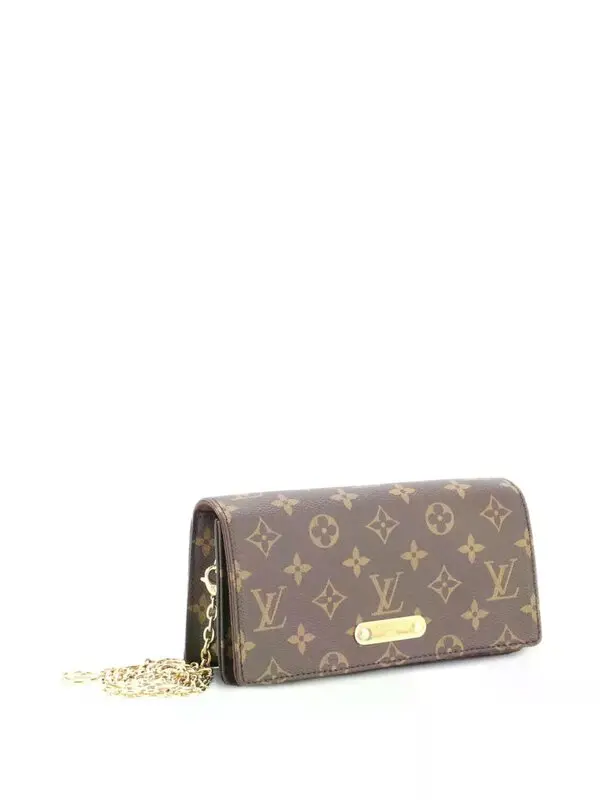 LOUIS VUITTON Lily Wallet On Chain Monogram Canvas Crossbody Bag