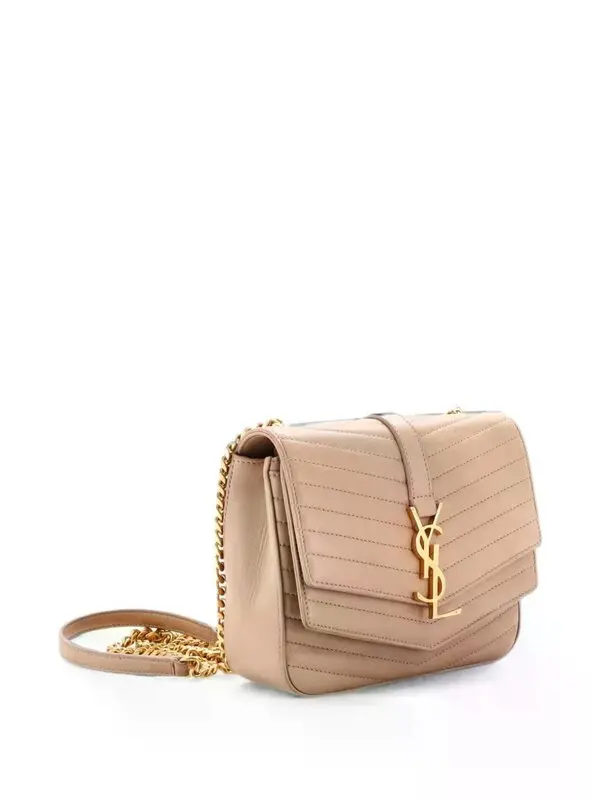 Saint Laurent Sulpice Flap Bag Matelasse Chevron Leather Small Shoulder Bag