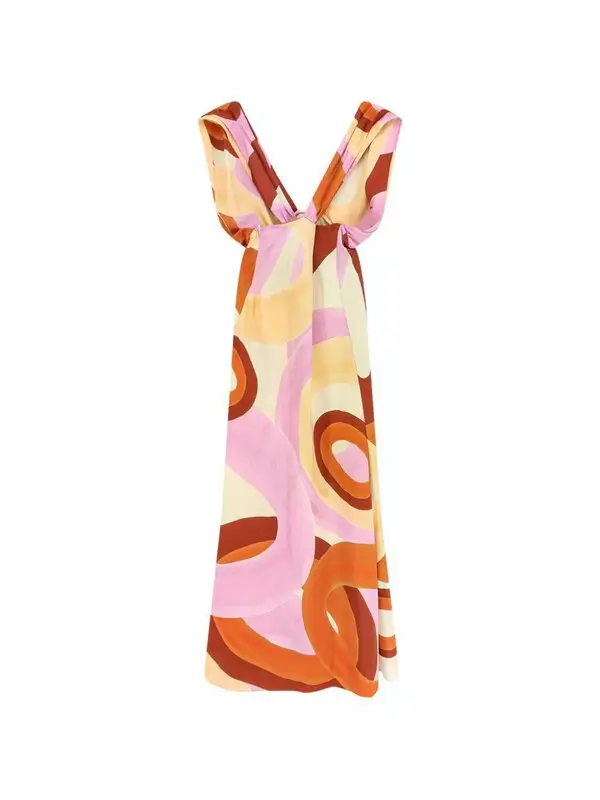Themis Z Terra Abstract Print Maxi Dress