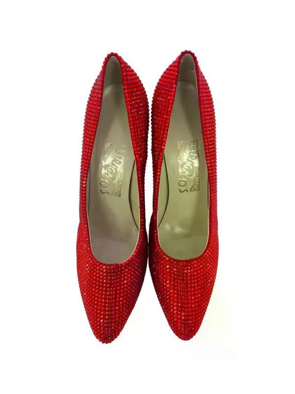 FERRAGAMO 1960 Crystal-embellished Pumps