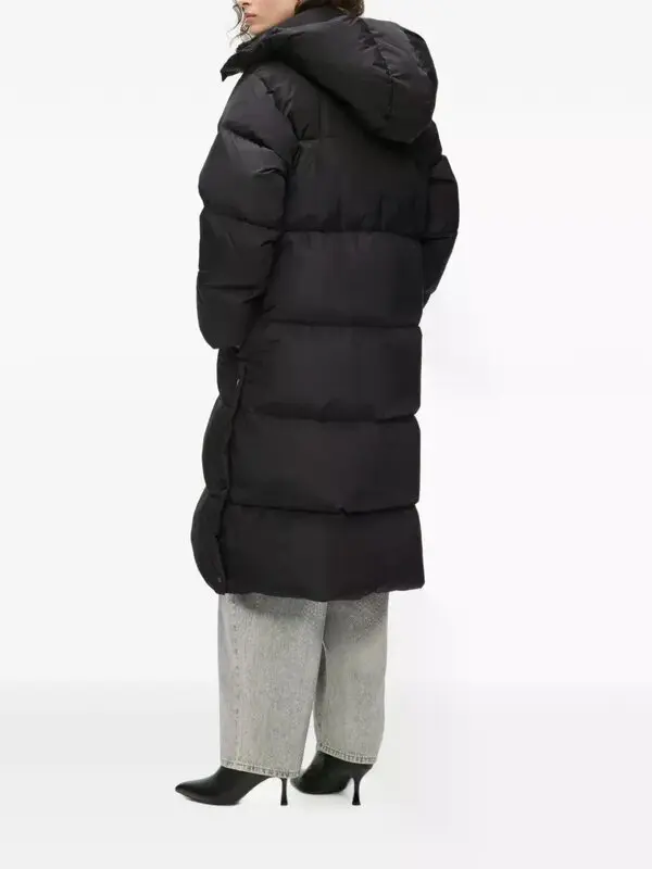 Karl Lagerfeld Long Hooded Puffer Jacket