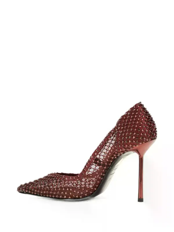 LE SILLA Gilda Crystal-embellished Mesh Pumps