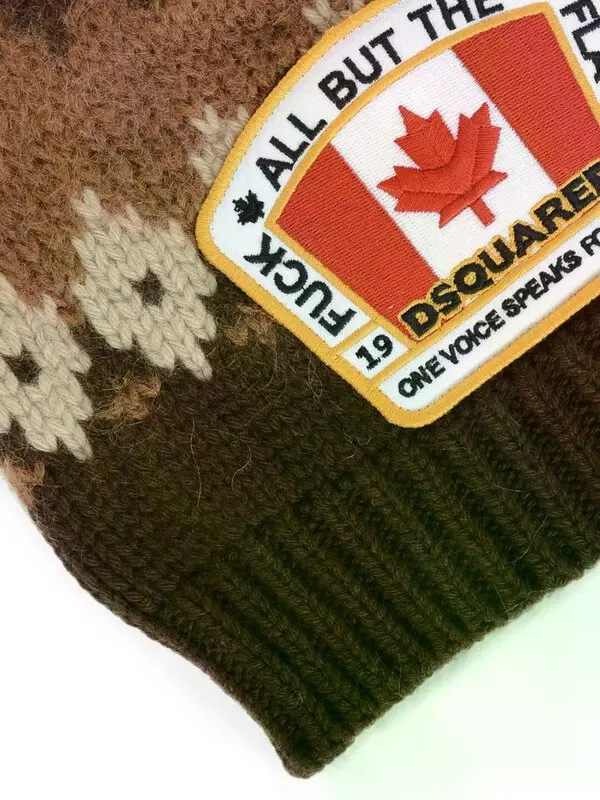Dsquared2 Jacquard Knit Beanie