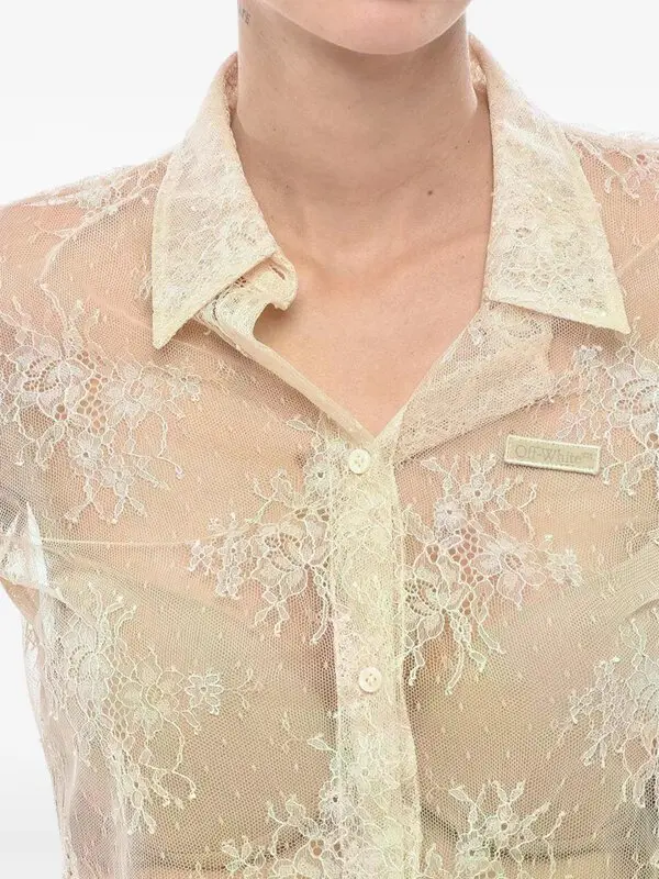 Off-White Lace Bowling Shirt