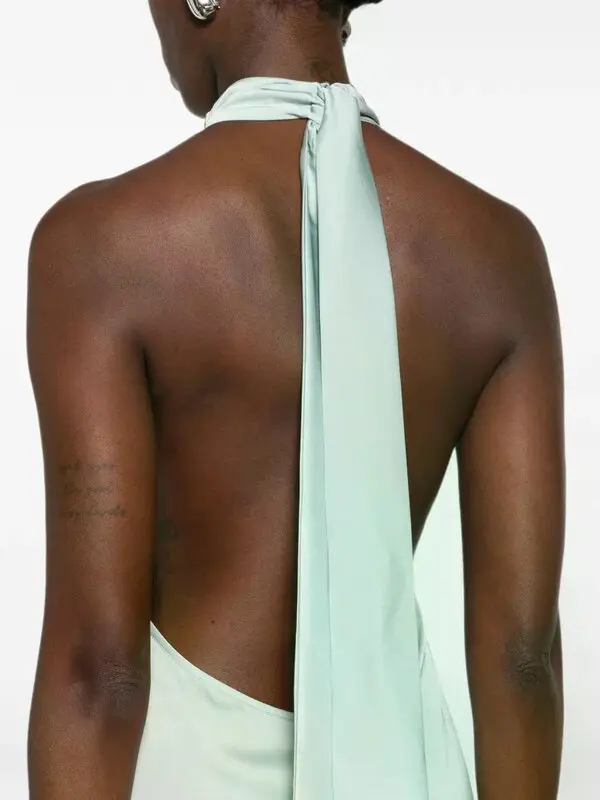 THE ARCHIVIA Riviera Halterneck Backless Maxi Dress