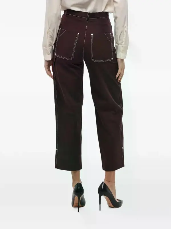 Stella McCartney Contrast Stitch Belted Trousers