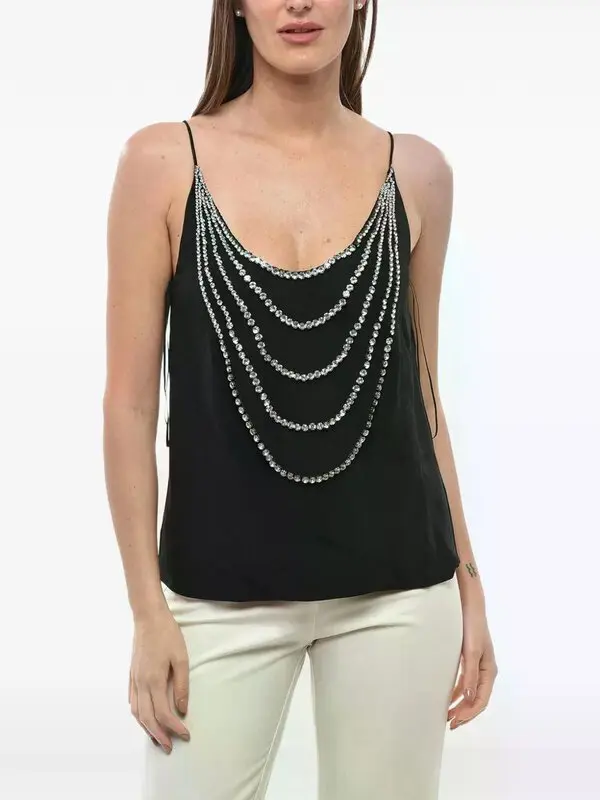 Stella McCartney Kenna Rhinestone-embellished Top - Black