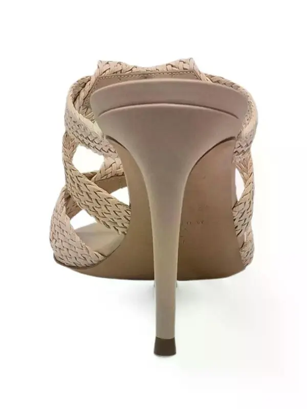 Casadei Julia Mariposa Woven Knotted Sandals