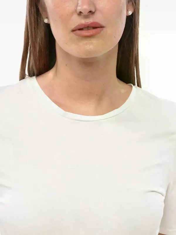 Stella McCartney Organic Cotton T-shirt With Branded Elastic Waistband