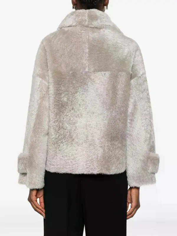 MANZONI 24 Shearling Button-up Coat
