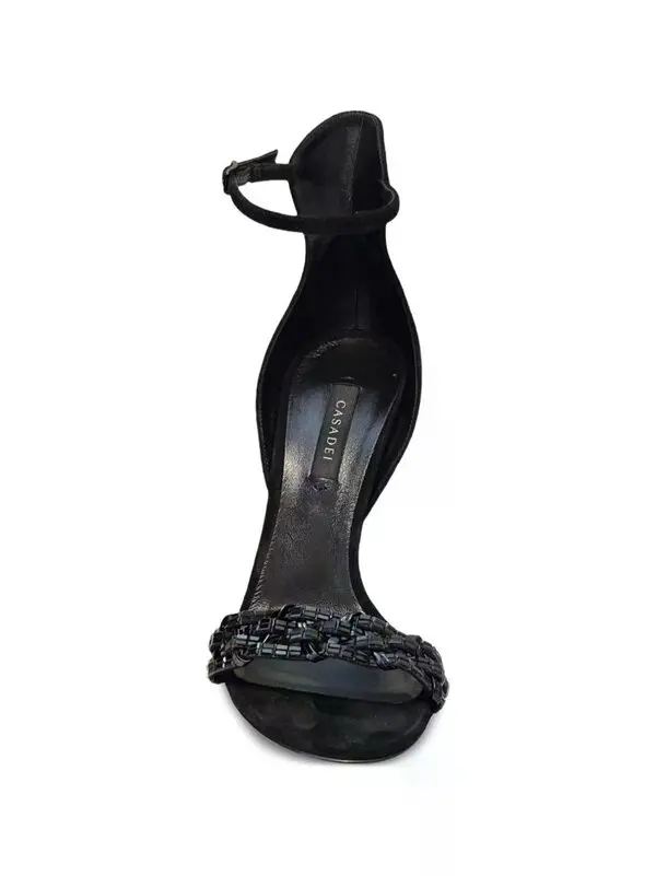 Casadei Blade Braided-strap Sandals