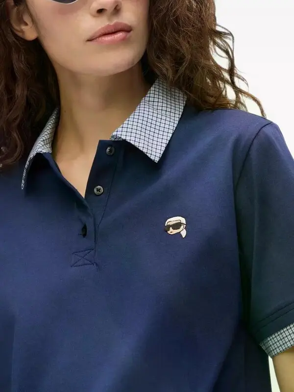 Karl Lagerfeld Ikon Fabric-mix Polo