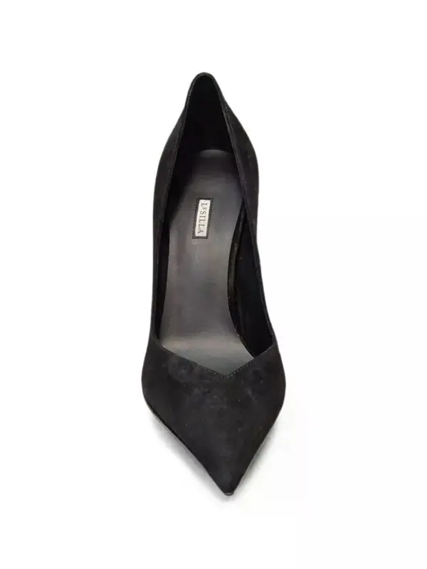 LE SILLA Petalo Pointed-toe Suede Pumps