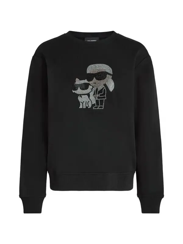 Karl Lagerfeld Ikon Rhinestone Sweatshirt