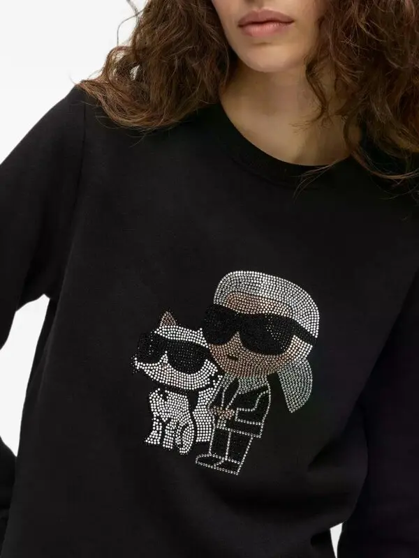 Karl Lagerfeld Ikon Rhinestone Sweatshirt