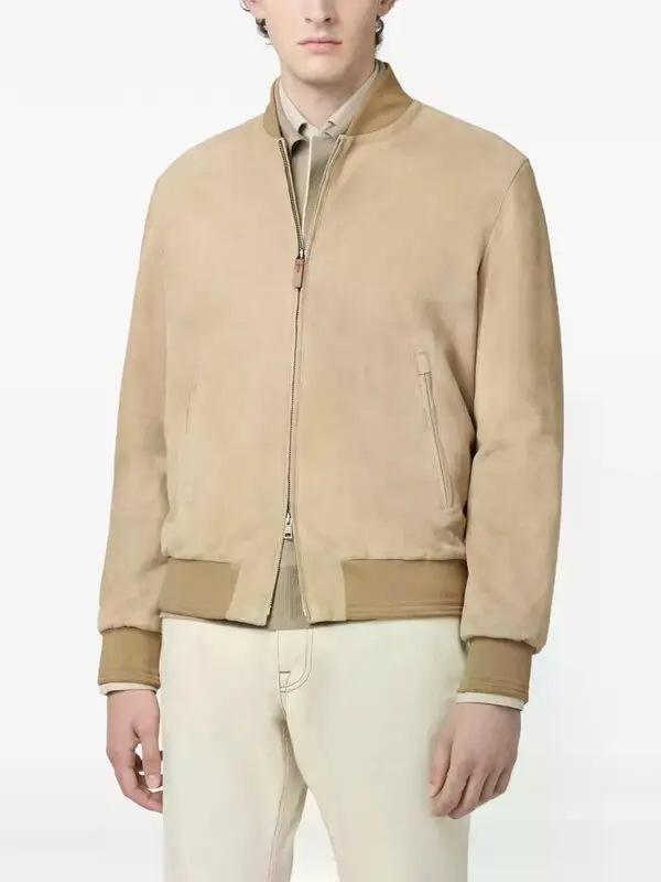 TOD'S Brera Suede Bomber Jacket