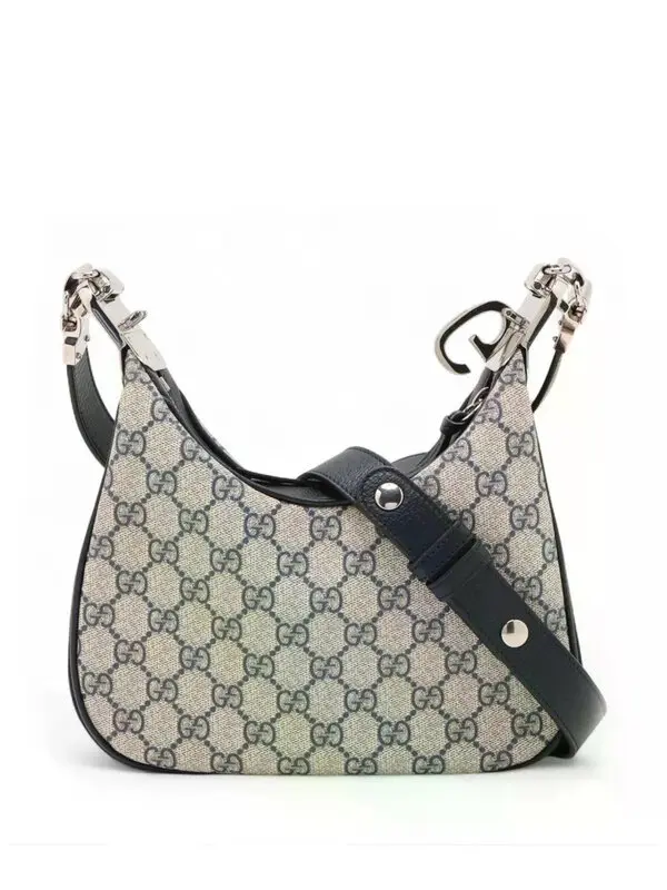 Gucci 2016-2026 Small Gg Supreme Attache Crossbody Bag - Neutrals